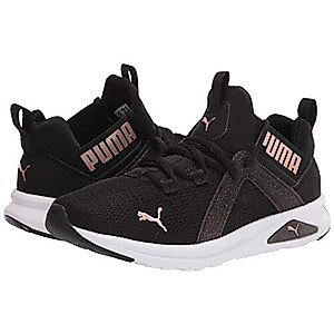 PUMA Women's ENZO 2 SPECKLE Sneaker, Puma Black-Rose Gold, 6.5