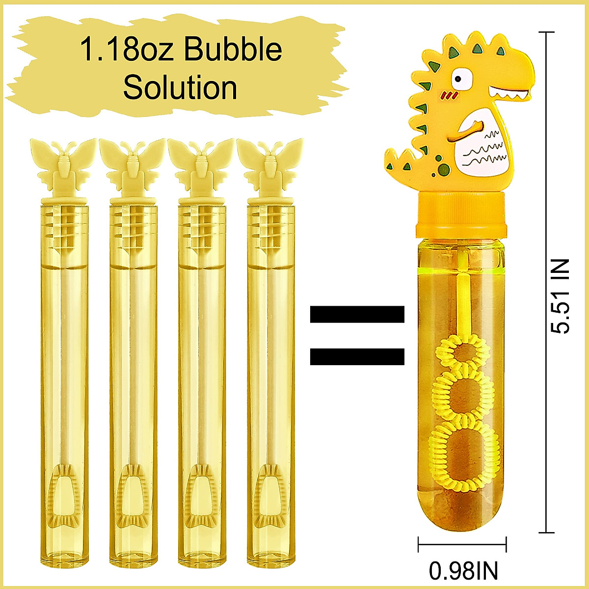 48 Pcs Butterfly party favors Butterfly , 6 Colors Mini bubble wands Neon Bubble Butterfly Theme Toys for Kids Boy Girl