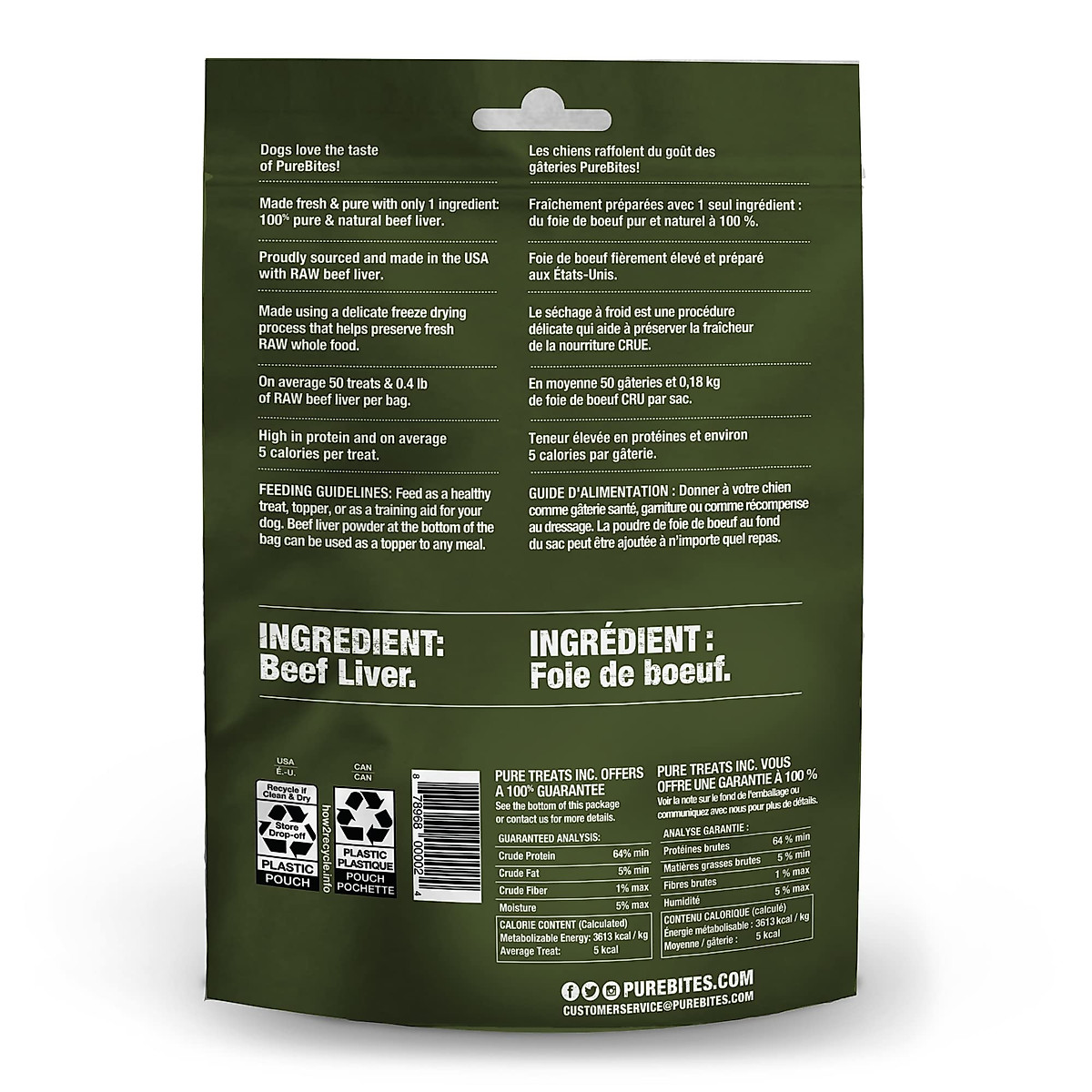 Purebites Beef Liver For Dogs, 2.0Oz / 57G - Entry Size