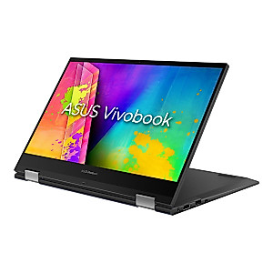 ASUS VivoBook 14 inch 2-in-1 Laptop, HD Touchscreen, Intel Celeron N4500, 4GB RAM, 64GB eMMC + 512GB SSD, NumberPad, Windows 11, 1-Year Microsoft 365 Personal, Quiet Blue with Accessories