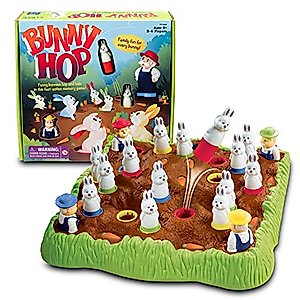 Educational Insights Bunny Hop: Memory & Color Recognition Preschool & Toddler Game, 2-4 Players, Gift for Kids Ages 4+