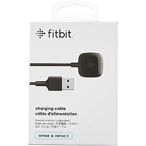 Fitbit Sense and Versa 3 Charging Cable for Smart Watch, Official Product
