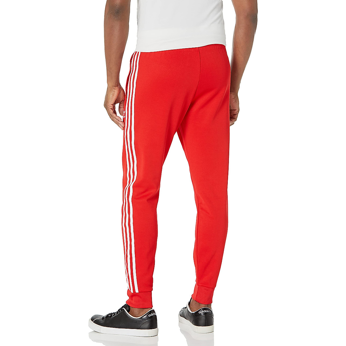 adidas Originals Men's Adicolor Classics Superstar Track Pants, Vivid Red, Large
