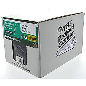 Hillman 48275 Brown Square Drive Deck Screws (#9 x 3") - 250 Pieces