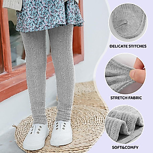 BOOPH Girls Leggings Pants Sock Set Toddler Footless Tights 2-4T Multi1