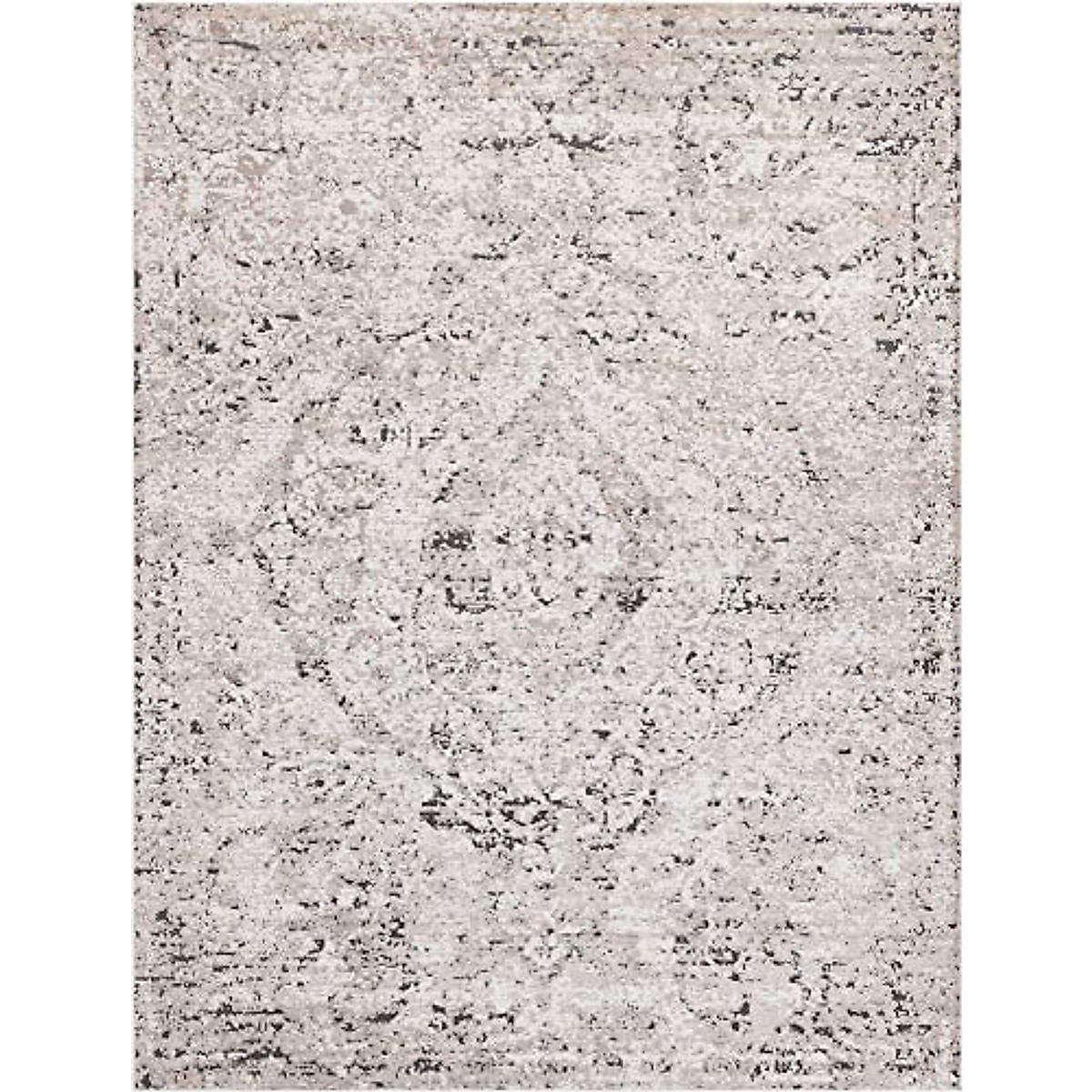 Unique Loom Portland Collection Area Rug - Astoria (9' x 12' Rectangle, Beige/ Gray)