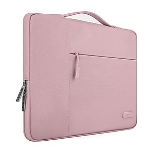 MOSISO Laptop Case 16 inch, 15-15.6 inch Laptop Sleeve with Handle Compatible with MacBook Pro 16 inch, HP, Acer, Dell, Lenovo, ASUS Notebook, Polyester Multifunctional Computer Bag, Pink