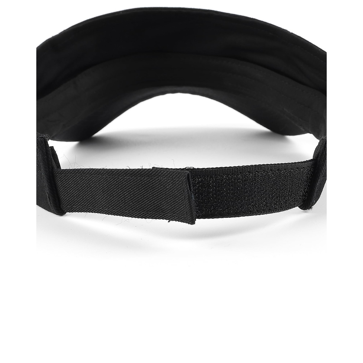 Zylioo XXL Sun Visor Hats,Summer Breathable Visor Cap,UV UPF Packable Travel Visor for Heads 22"-25" Black