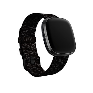 Fitbit Versa 3/sense,woven Band,charcoal,large