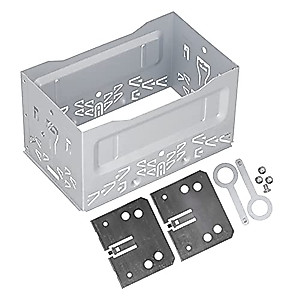 2 Din Universal Radio Frame Aluminum Alloy Stereo Audio Installation Fascia Fit for B5/MK3/MK4 for vehicle-receiver-universal-mounting-kits