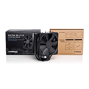 Noctua NH-U12S chromax.Black, 120mm Single-Tower CPU Cooler (Black)