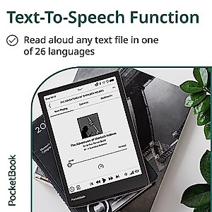 PocketBook InkPad 4 | Eye-Friendly Audio & E-Book Reader | Large 7.8ʺ E-Ink Display | Anti-Scratch Protection | Text-to-Speech Function | Bluetooth® | Built-in Speaker | SMARTlight | IPX8 Waterproof