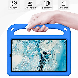 ATOOZ for Lenovo Tab M8 4th Gen /3rd Gen Case 8-inch 2024, Kids Case for Lenovo Tab M8 HD (TB-8505F / TB-8505X /TB-8506F) 2019, Shockproof Handle Stand Cover Case for Tab M8 HD LTE 8" Tablet (Blue)