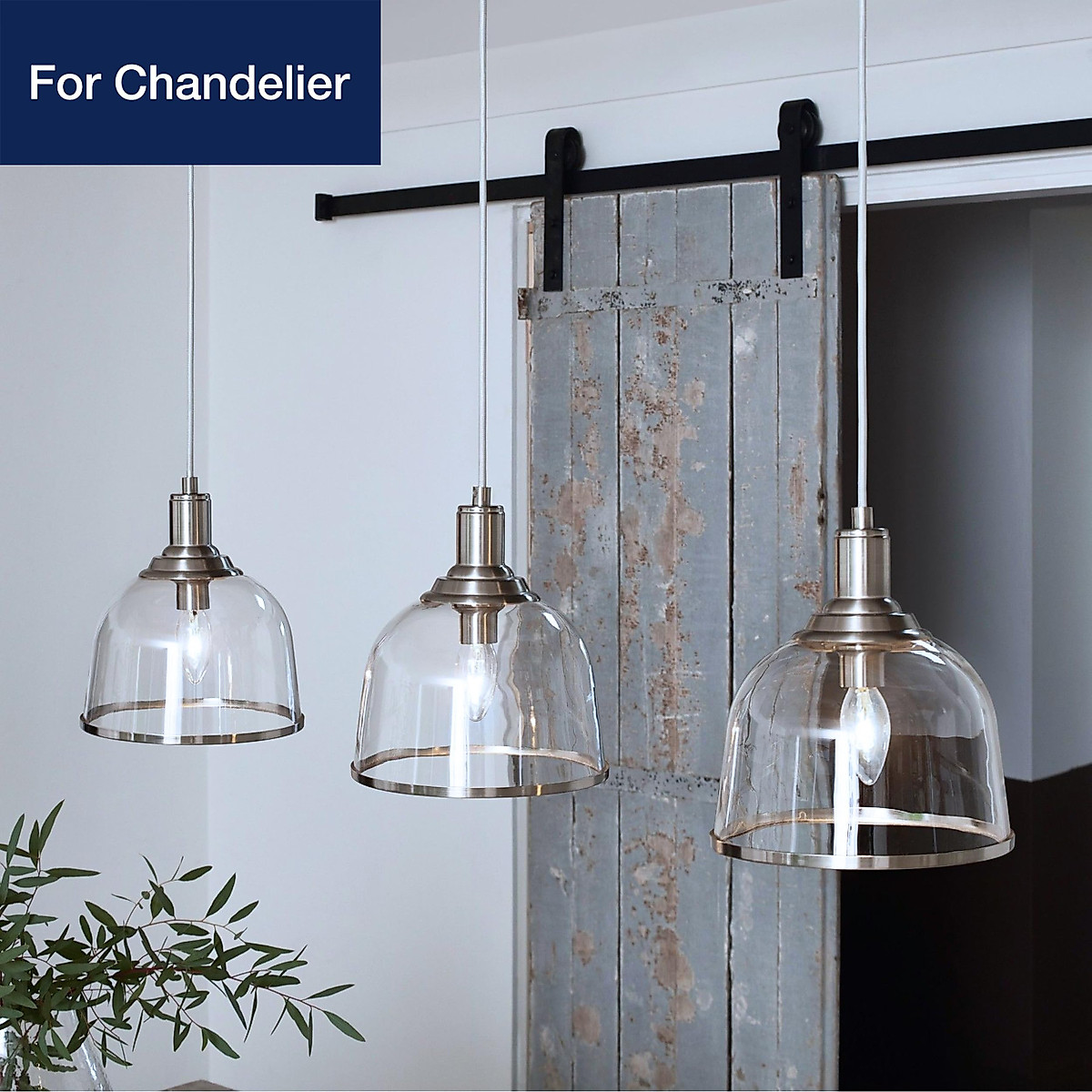 FLSNT 100W Equivalent Candelabra LED Bulbs 5000K Daylight, Dimmable LED Chandelier Light Bulbs for Dining Room, Living Room, Porch, 800LM, E12 Base, 12 Pack