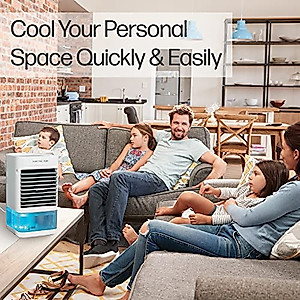 Arctic Air Pure Chill XL Evaporative Air Cooler - Powerful 4-Speed, Quiet, Lightweight Oscillating Portable Cooling Tower - Hydro-Chill Technology For Bedroom, Office, Living Room & More