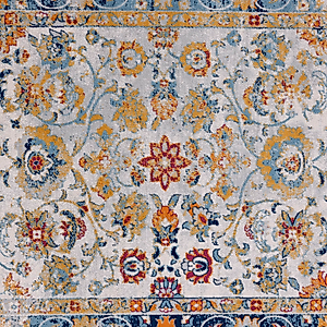 Giana Cream Large 8x10 Area Rug - Area Rugs for Living Room - Dining Room or Bedroom Rug - Indoor Entry Entryway Foyer Carpet - Alfombras para Salas Grandes - Traditional, Oriental