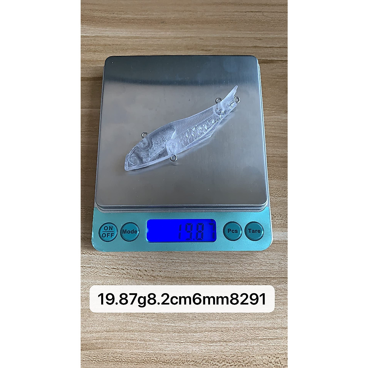 10PCS Unpainted VIB Lipless Sinking Fishing Pencil Lures 82mm 19.87g ABS Hard crankbait 8291 with Free Eye