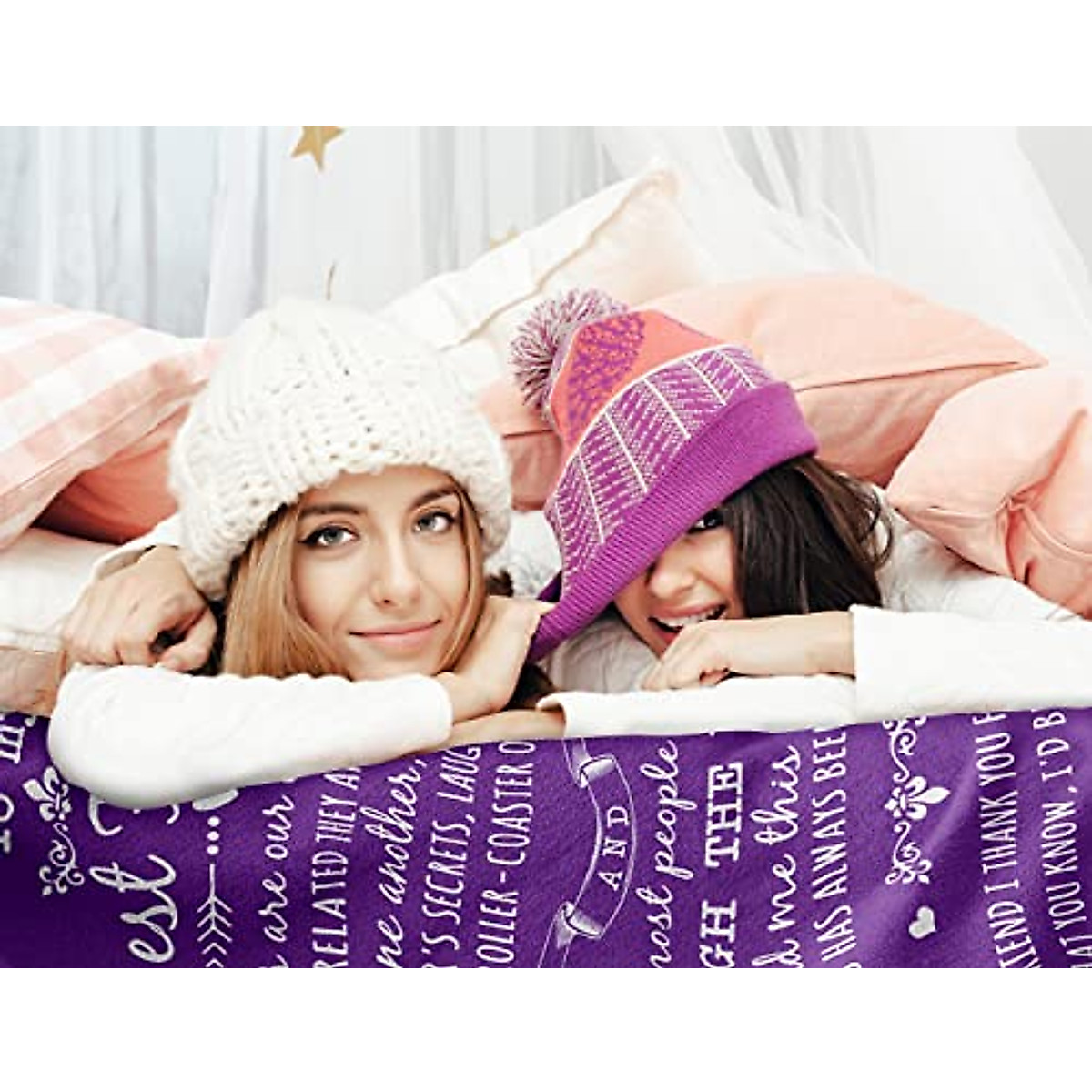 Omokil Best Friend Birthday Gifts, Friendship Gifts for Women, BFF Gifts for Women, Gift for Best Friend, Best Friend Long Distance Gifts Blanket 50" X 60"