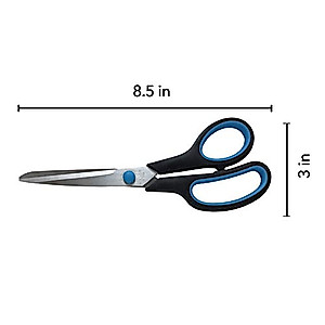 Clipco Stainless Steel Scissors with Ergonomic Handle (Pack of 30)