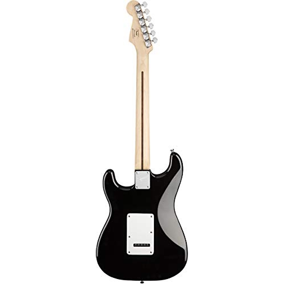 Fender Squier Stratocaster - Black Bundle with Frontman 10G Amplifier, Gig Bag, Instrument Cable, Strap, Picks, Fender Play Online Lessons, Instructional Book, and Instructional DVD