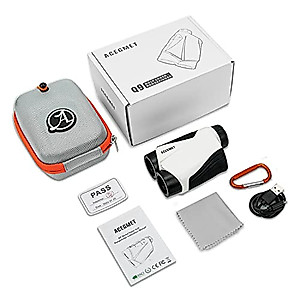 Range Finder Golf, Flag Lock and Pulse Vibration Golf Rangefinder, Fast Focus and Continuous Scan Golf Range Finder, 650 Yards USB Charging Golf Accessories for Men Disc for Golfing, Hunting