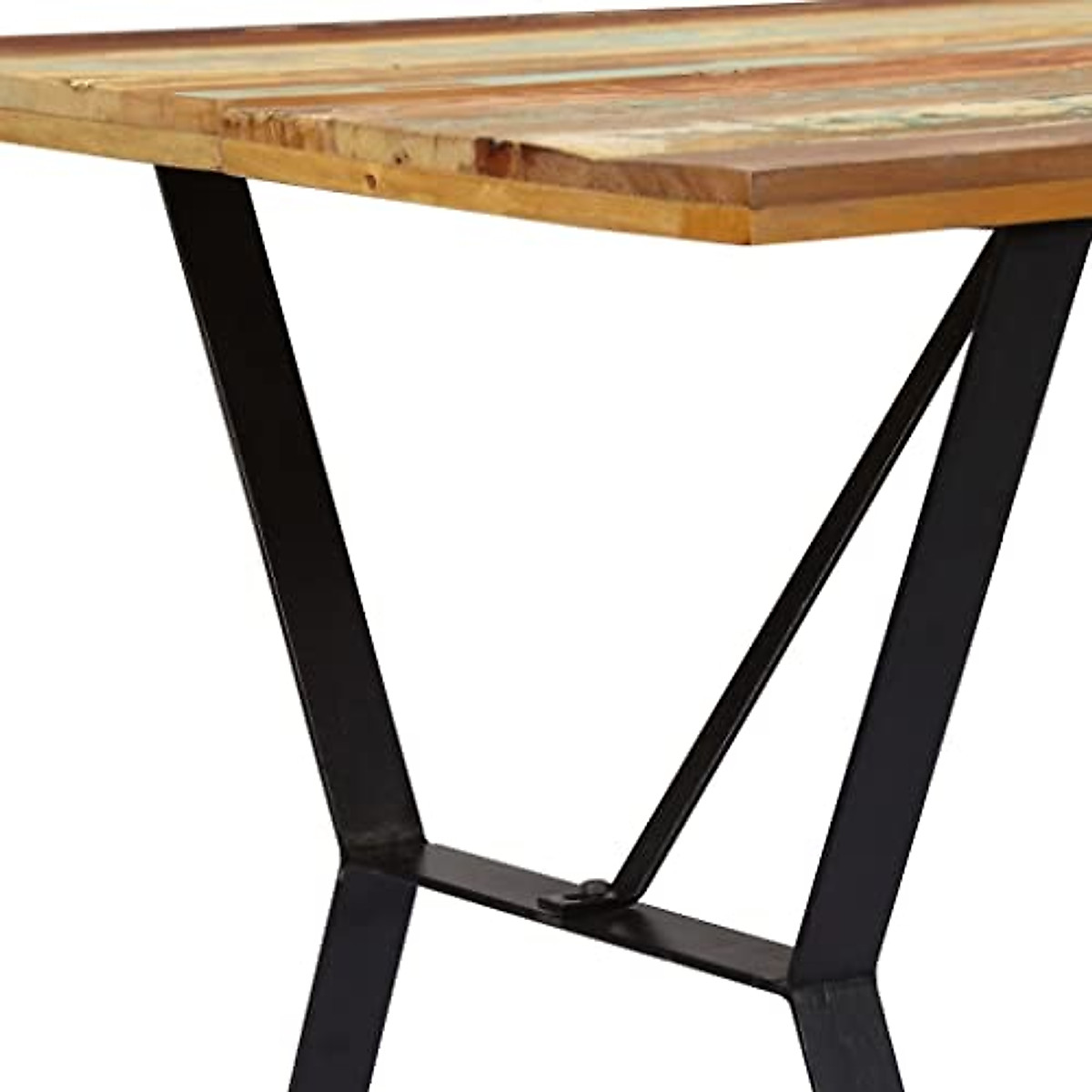YPWRENH Snack Table Kitchen End Table Dining Table 55.1"x31.5"x29.9" Solid Reclaimed Wood for Dining Room, Kitchen or Living Room