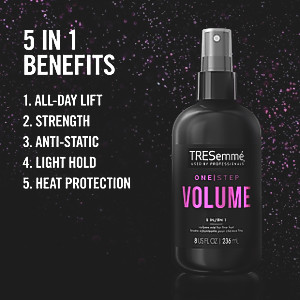 TRESemmé One Step 5-in-1 Volumizing Hair Styling Mist 2 Count For Fine Hair Hair Care Product for Soft, Weightless Volume 8 oz