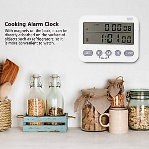 Silent Cooking Timer, Digital Timer Vibrating Alarm Clock Home Kitchen Reminder Clock for Kids Seniors Homework Classroom Yoga Office