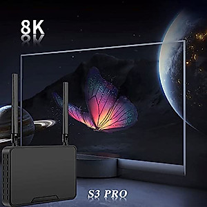 New 2023 S3 PRO Android 9 Smart TV Box 6k Ultra HD Built-in Voice Control System 32GB Storage