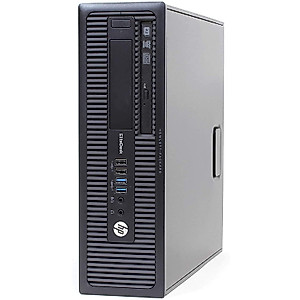 HP EliteDesk 800 G1 Small Form Desktop Computer Tower PC (Intel Quad Core i7-4770, 16GB Ram, 240GB Solid State SSD, WiFi) Win 10 Pro Dual Monitor Support HDMI + VGA (Renewed)