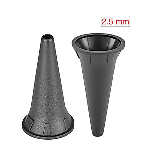 PakCan Reusable Diagnostic Otoscope Cover Specula Tips - Sets of 50 - Available in 2.5 mm, 3.5 mm, 4mm, 5 mm (50 pcs of 2.5 mm and 3.5 mm (25 Each))