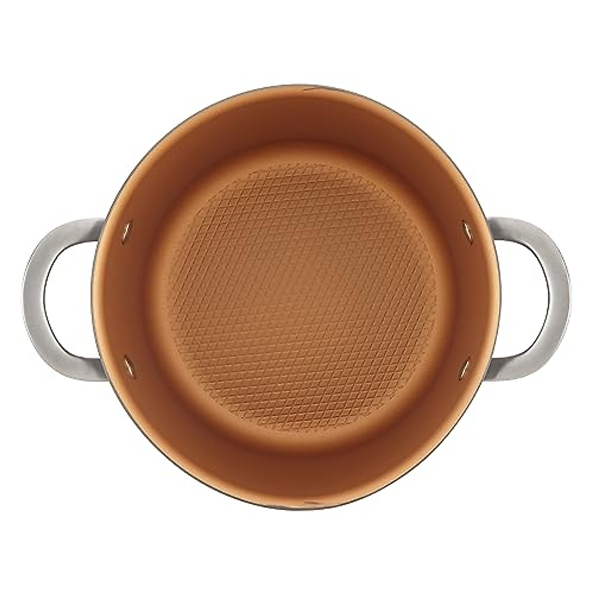 Ayesha Curry Home Collection Hard Anodized Nonstick Sauce Pan/Saucepan with Lid, 4.5 Quart, Charcoal Gray