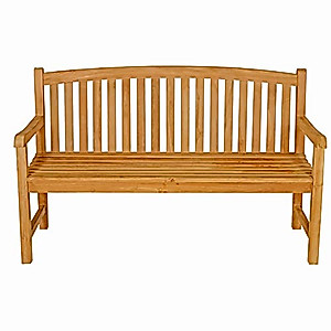 Seven Seas Teak Acapulco Teak Outdoor Patio Bench, 5 Foot Made from Solid Teak Wood