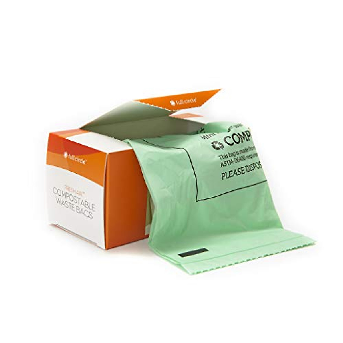 Full Circle Fresh Air Biodegradable Compost Bags, 2.5 Gallon / 25 Count, Original Scent (Pack of 2)