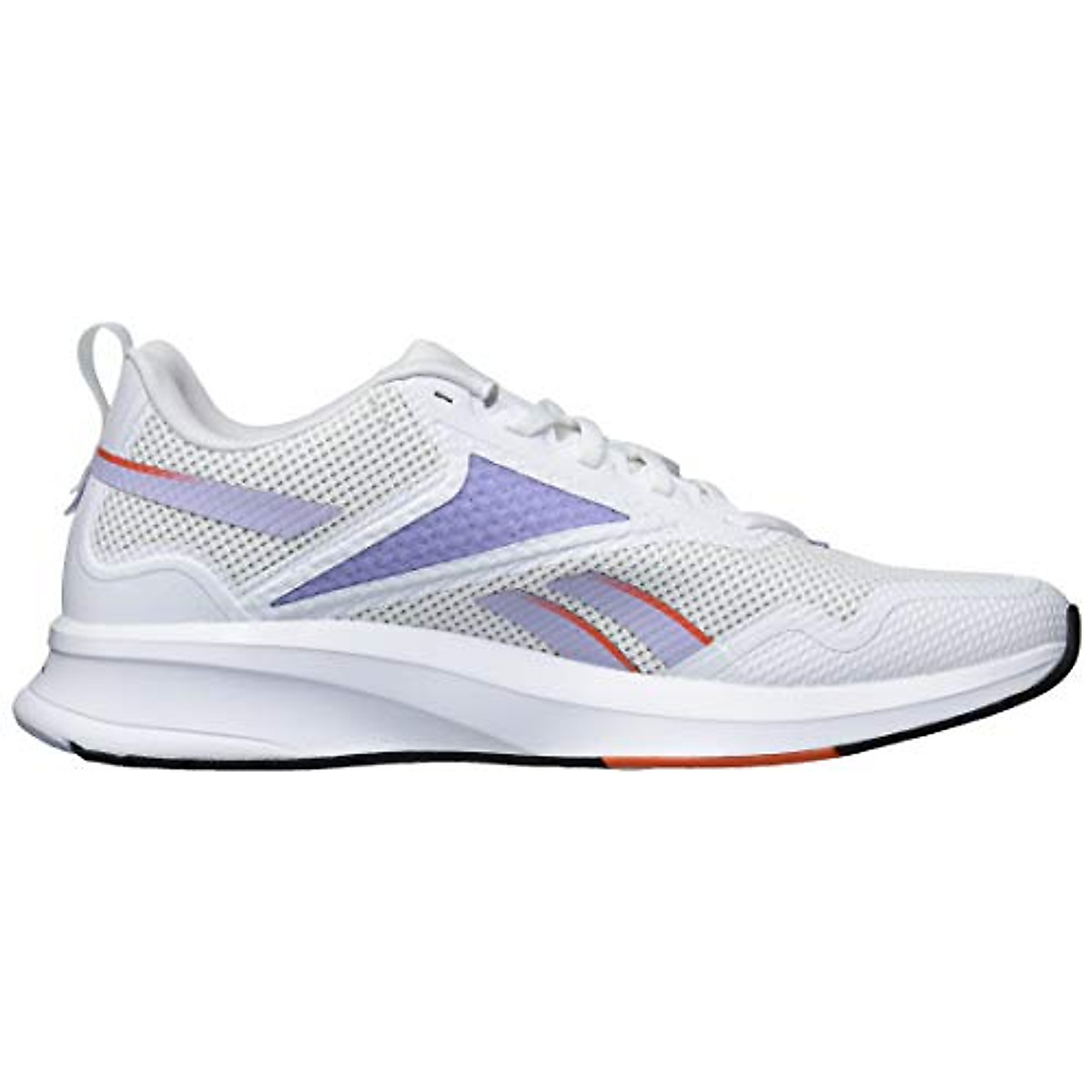 Reebok womens FUSIUM RUN LITE,White/Black/vivid orange,8 M US