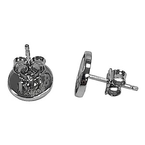 Harley-Davidson Women's Black Enamel Willie G Skull Post Style Earrings HDE0499