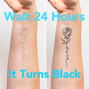 5X2Y Tattoo Tech, Long Lasting Temporary Tattoos, Last 1-2 Weeks, Waterproof, Semi Permanent Tattoo, Realistic look, No Adhesive, No reflection (Butterfly)