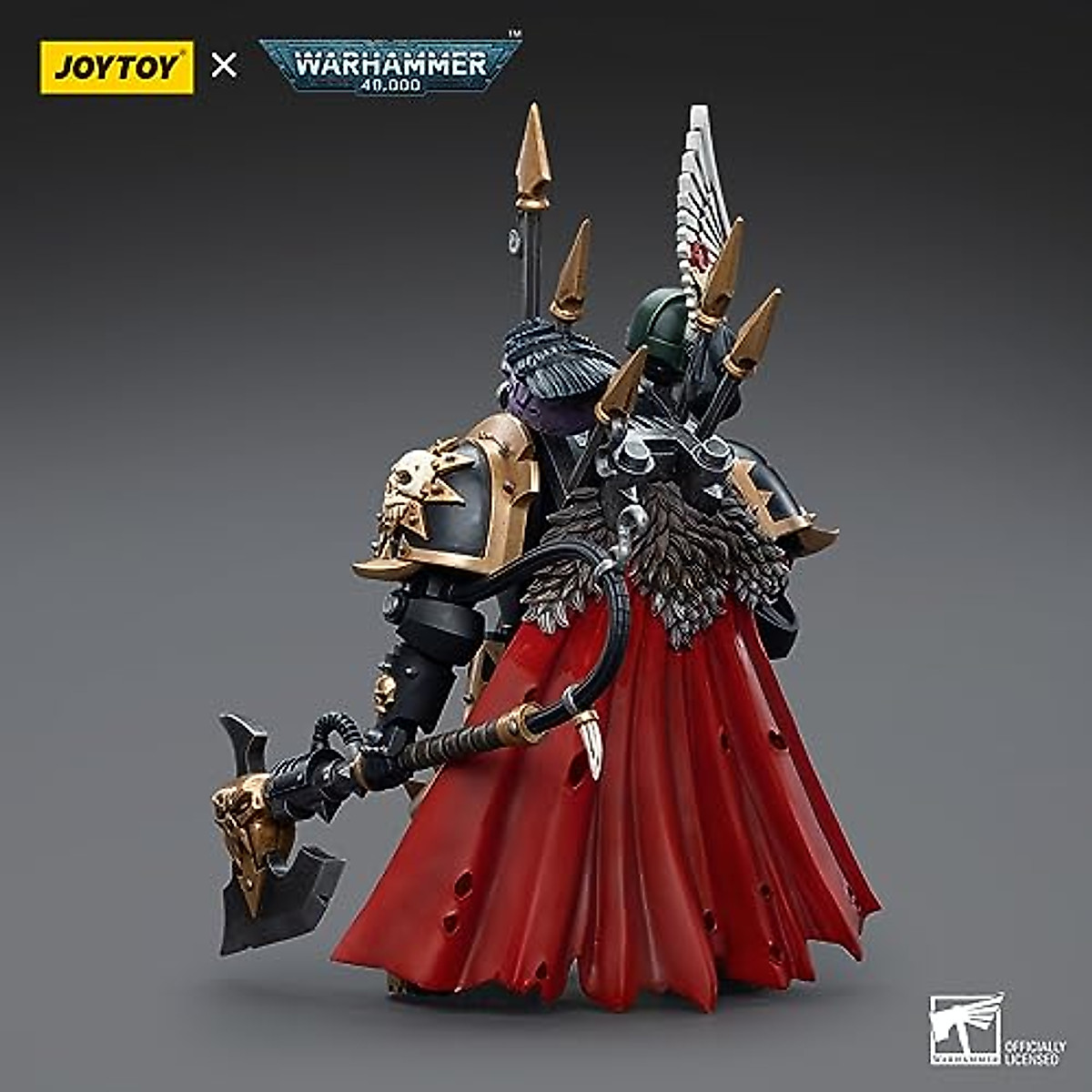 LEBOO JOYTOY Warhammer 40K Black Legion Chaos Lord in Terminator Armour 1/18 Action Figure Joy Toy Models 4.9in Height