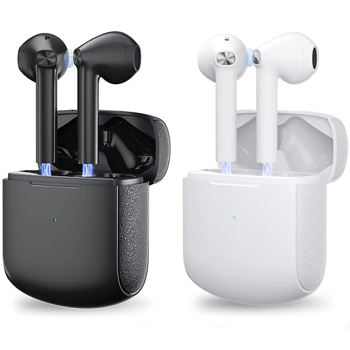 True Wireless Earbuds Bluetooth Earphones with Charging Case, Ipx5 Waterproof Ear Buds Wireless Bluetooth Earbuds Clear Call Built in Mic, 24 Hrs Compatible for iPhone Android Deep Bass Earbuds