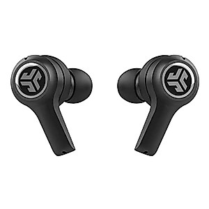 JLab JBuds Air Executive True Wireless Bluetooth Earbuds + Charging Case - Black - C3 Calling with Dual Microphones - Long Travel Playtime - Bluetooth 5.0 Connection - 3 EQ Sound Settings