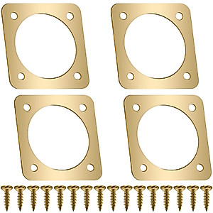 4 Pieces Metal Bird House Guard with Copper Portal Bird House Replacement for Eastern Bluebird Houses (1 1/8 Inch Inner Diameter)
