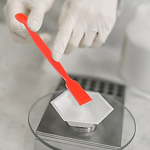 Scicalife 15pcs Plastic Lab Spoon Spatula Micro Double Ended Long Laboratory Sampling Spoon Mixing Spatula for Medicine Powders Gel Cap Filler Capsule Filler 210mm