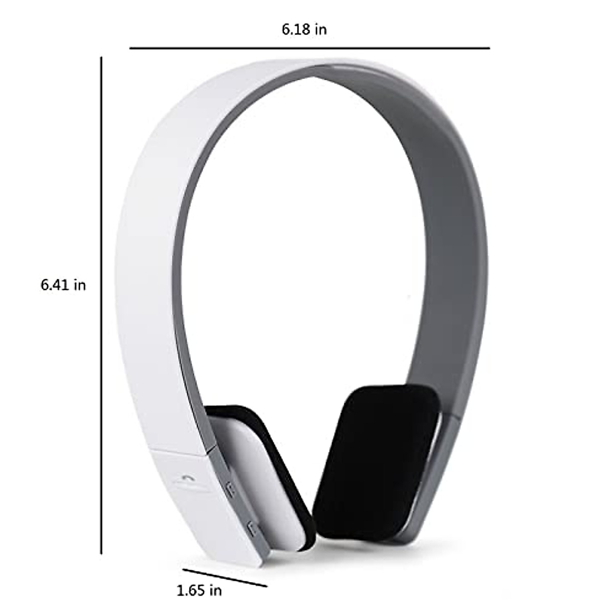 Over Ear Bluetooth Headphones Wireless Headset with Built-in Mic Active Adjust-Able Angle Soft Earmuffs Retractable Holder Su