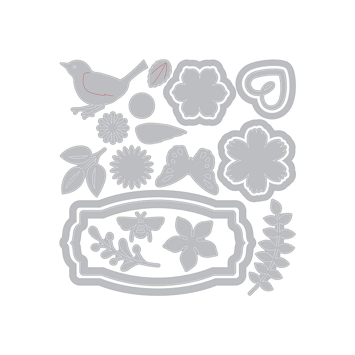 Sizzix Spring Things Dies, One Size, Multicolor