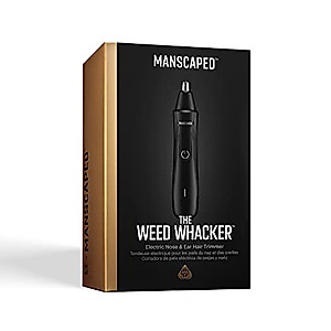 MANSCAPED™ The Weed Whacker™ Nose and Ear Hair Trimmer – 9,000 RPM Precision Tool with Rechargeable Battery, Wet/Dry, Easy to Clean, Hypoallergenic Stainless Steel Replaceable Blade