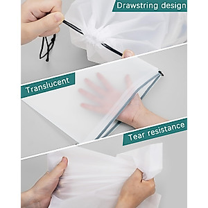 Shoe Bags for Travel, 50 Pcs Transparent Drawstring Shoe Bag, Travel Item Storage Bag, Large Storage Bag for Men and Women, Shoe Storage Bags Home Travel to Carry Convenient