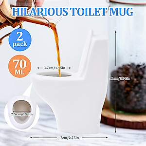CaseTank White Elephant Gifts for Adults Christmas Gifts for Men Dad Mens Gifts Dad Gifts Birthday Funny Gag Gifts for Men Christmas Stocking Stuffers for Adults Novelty Toilet Shot Glasses Set of 2