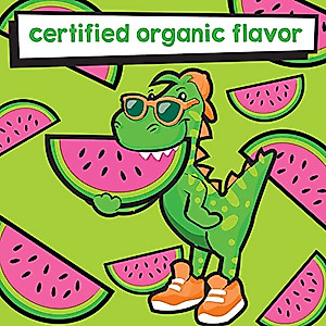 TheraBreath Kids Organic Wacky Watermelon Mouthwash with Fluoride, Anticavity, Dentist Formulated, 16 Fl Oz