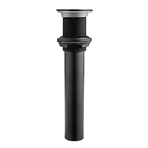 Grid Drain Strainer Assembly Without Overflow for Bathroom Sink, C.O. Plug Grid Lavatory Drain, Bathroom Sink Grid Strainer by Artiwell, Matte Black