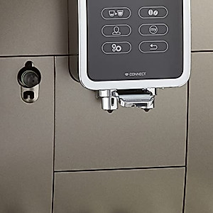 De'Longhi ECAM37095TI Dinamica Plus with LatteCrema System, Fully Automatic Coffee Machine, Colored Touch Display,Titanium